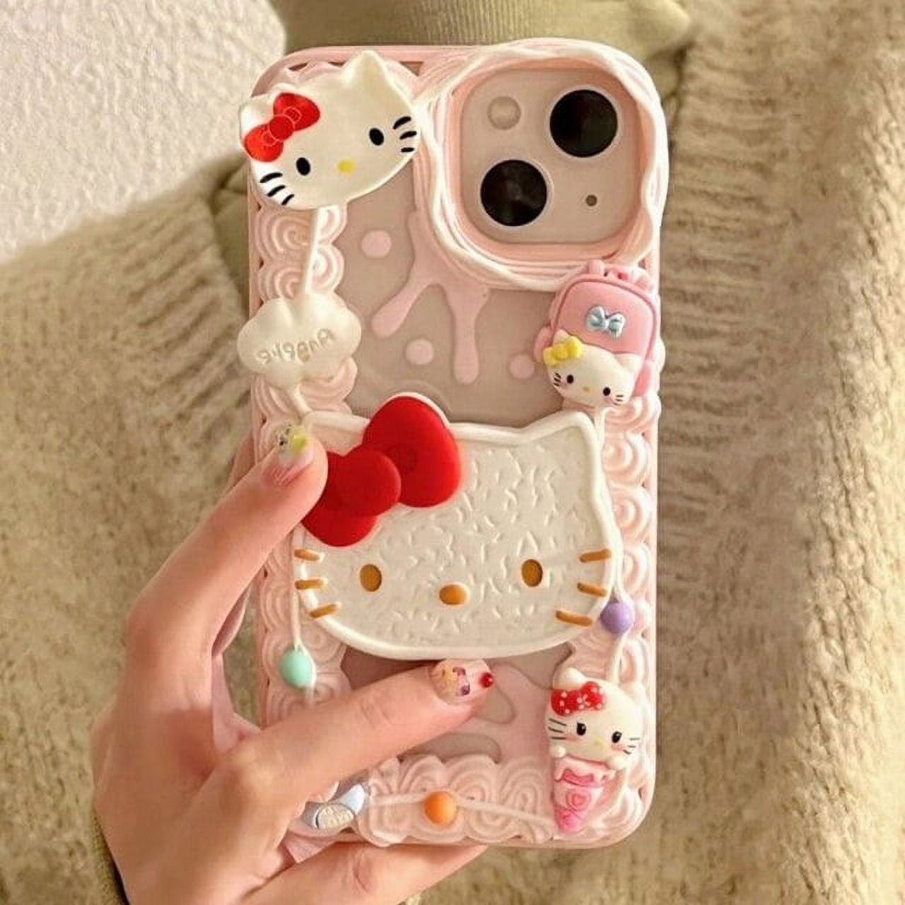 Kawaii Anime Cartoon Kuromi My Melody hello kitty phone cases for ...
