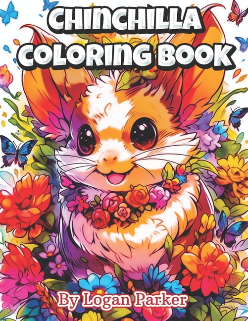 Kawaii Anime Chinchilla Coloring Book: Anime Style Adorable Chinchilla ...