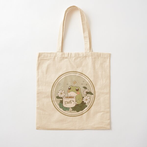 Kawaii, Anime, Frog, Drinking, Coffee, Japanese, Aesthetic, Cottagecore ...