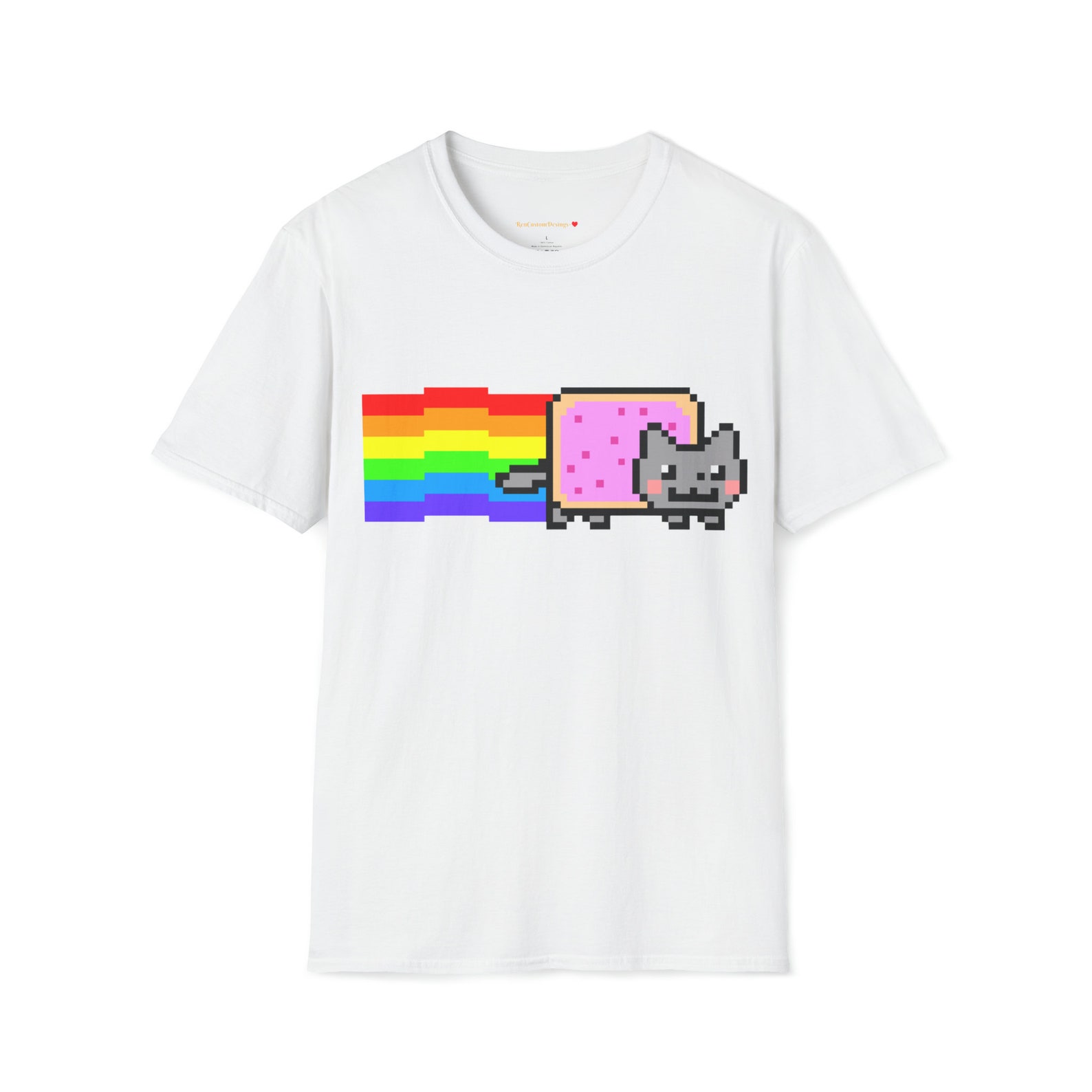 Kawaii Anime Gamer Neko Graphic Tee with Cute Manga-Style Cat Art for ...