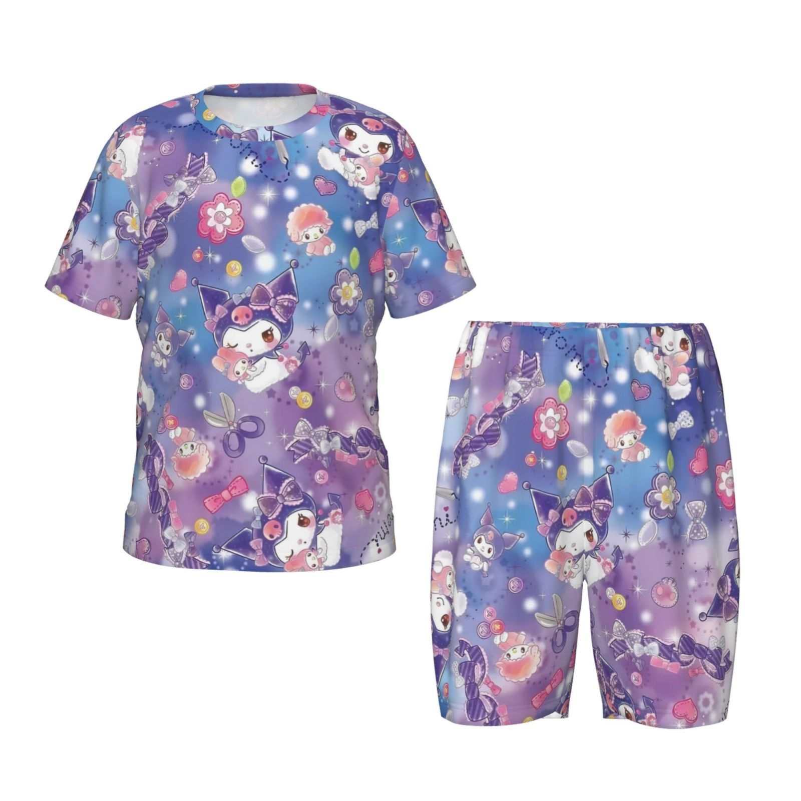 Kawaii Anime He_llo Kit_ty(11) Kids Sleepwears Girls Summer Short ...