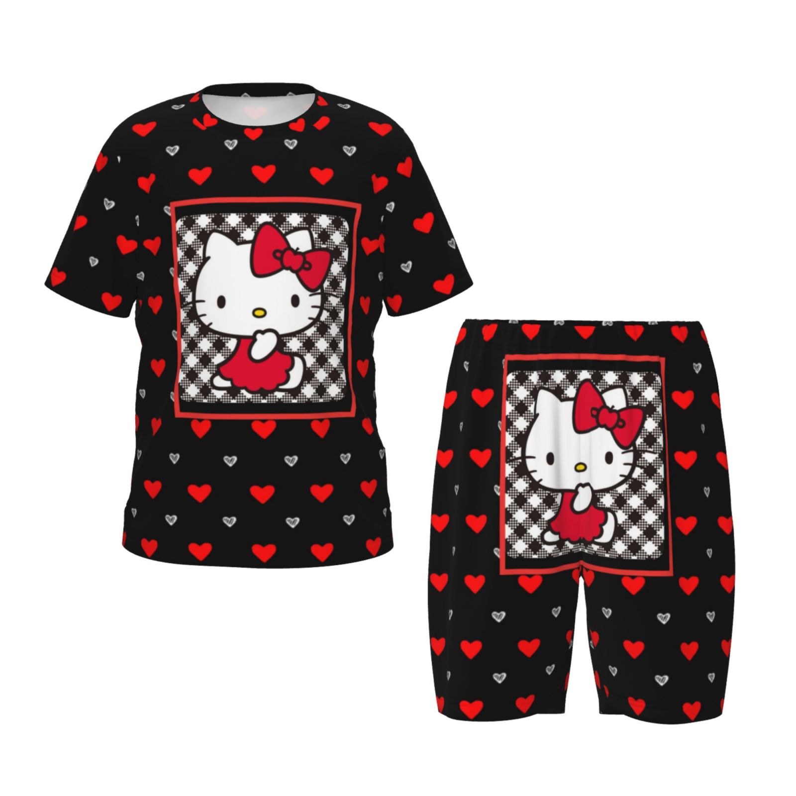 Kawaii Anime He_llo Kit_ty(119) Kids Sleepwears Girls Summer Short ...
