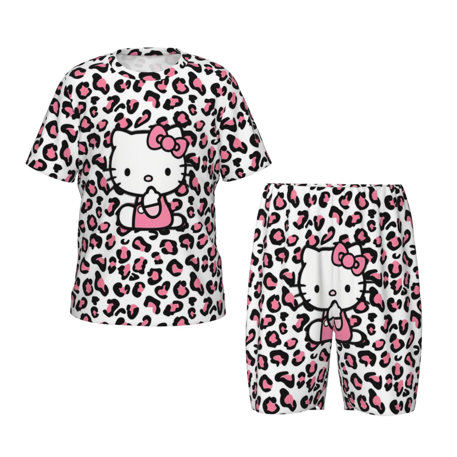 Kawaii Anime He_llo Kit_ty(122) Kids Sleepwears Girls Summer Short ...