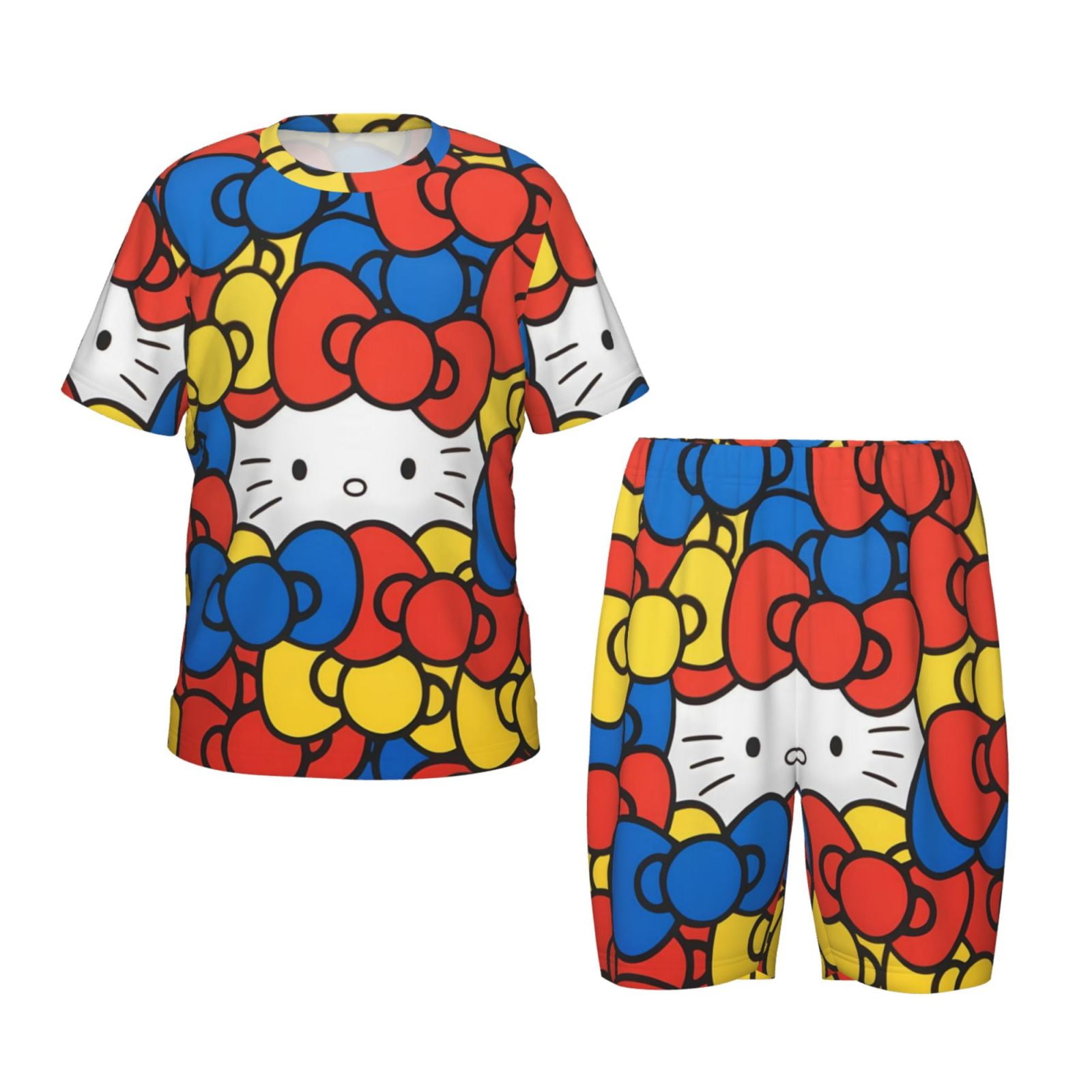 Kawaii Anime He_llo Kit_ty(45) Kids Sleepwears Girls Summer Short ...