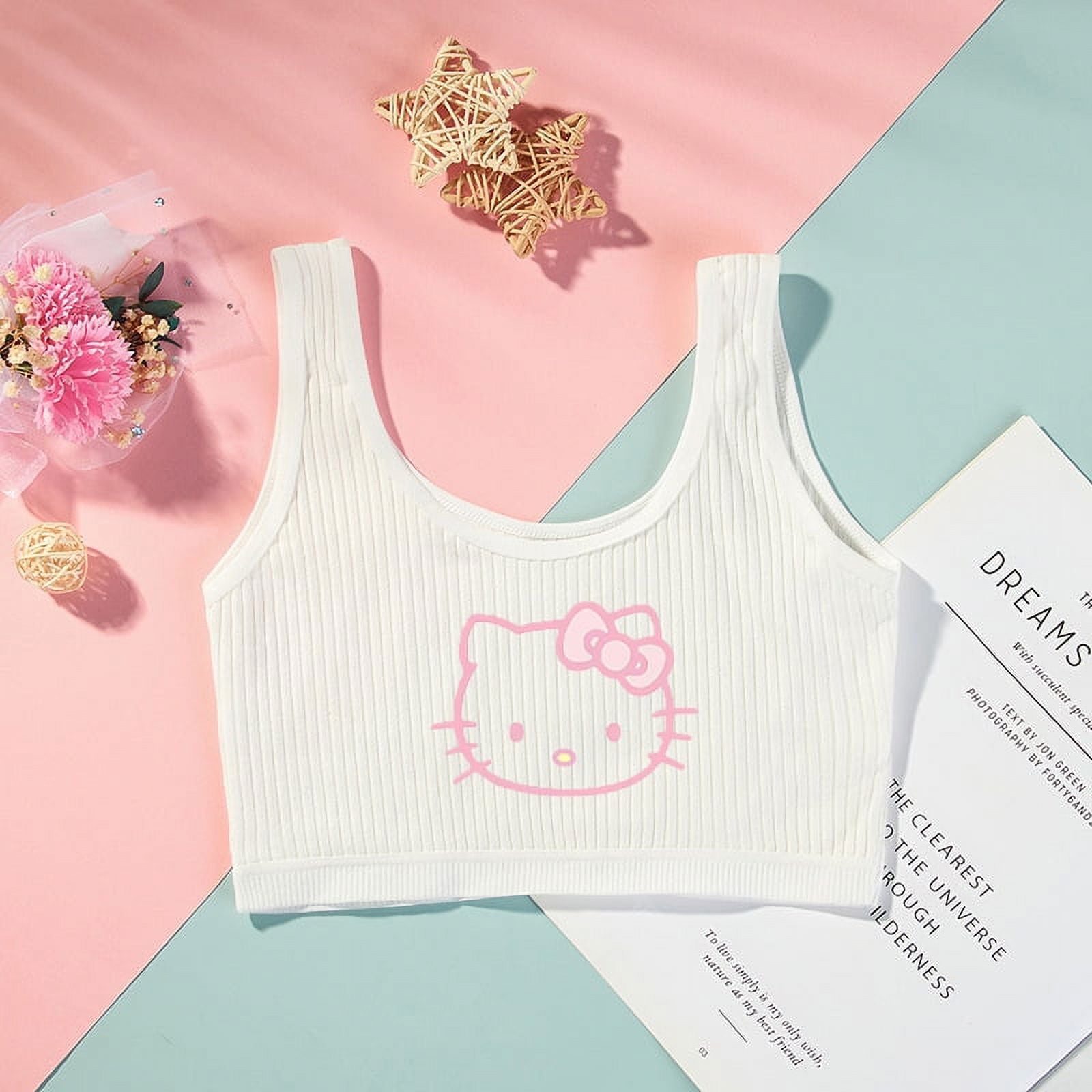 Kawaii Anime Sanrio Children‘s Cotton Bra Kawaii Hello Kitty Teenage ...