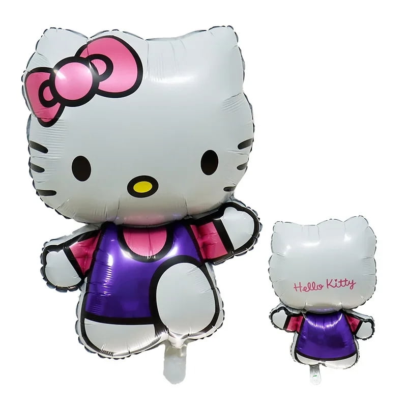 Kawaii Anime Sanrio Hello kitty Balloon Kids Happy Birthday Party ...