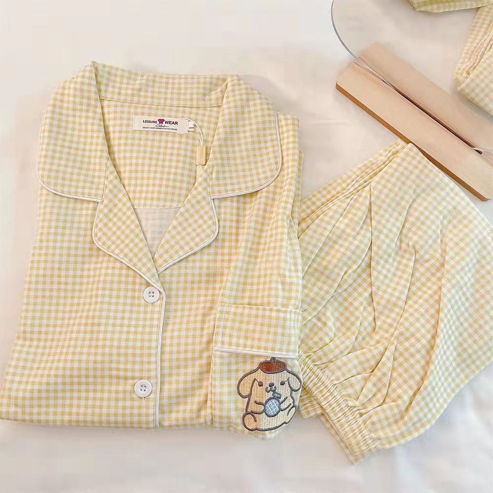 Kawaii Authentic Sanrio Hello Kitty Spring and Autumn Pajamas Set ...