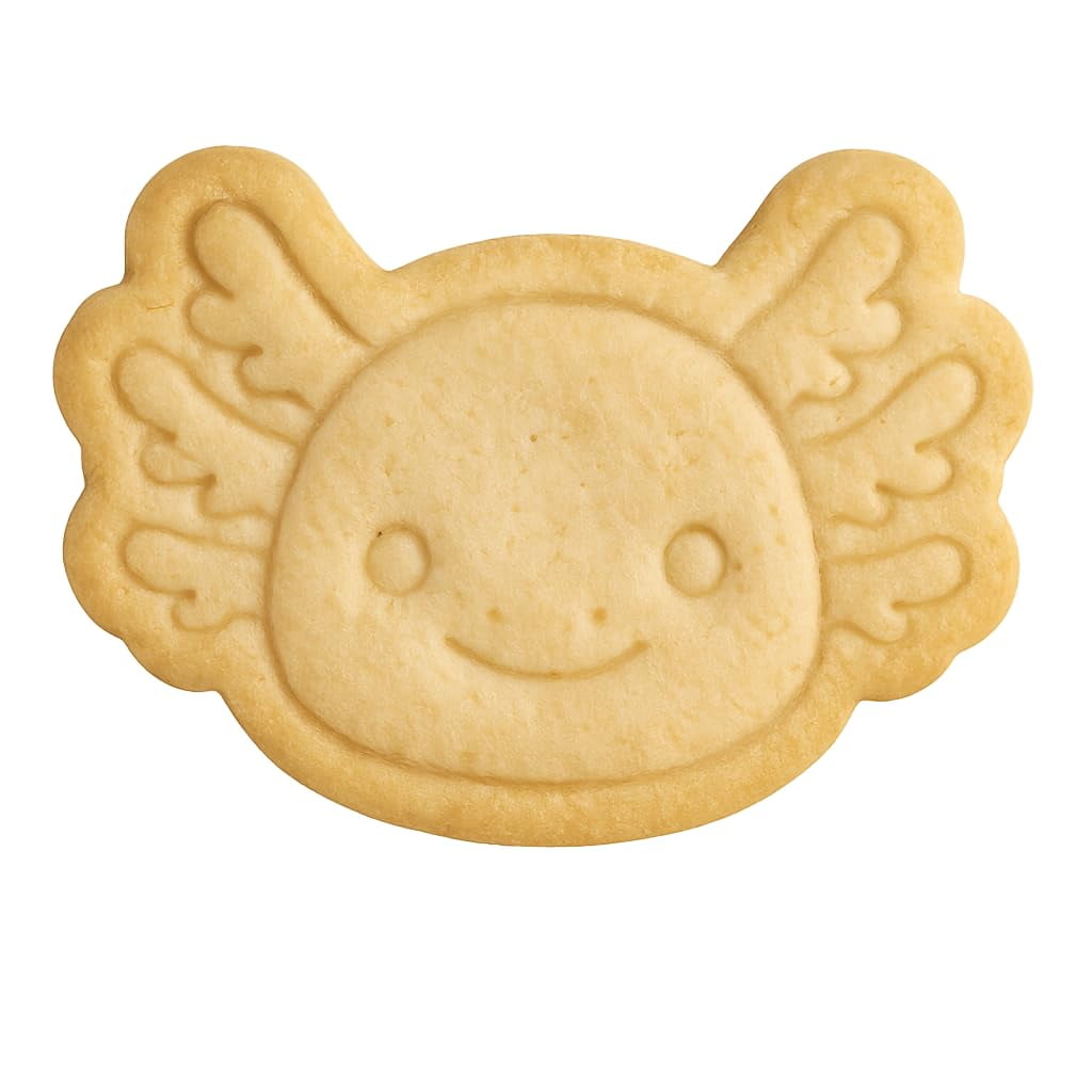 Kawaii Axolotl Head Cookie Cutter & Stamp 4x2.79" for Baking Fondant ...