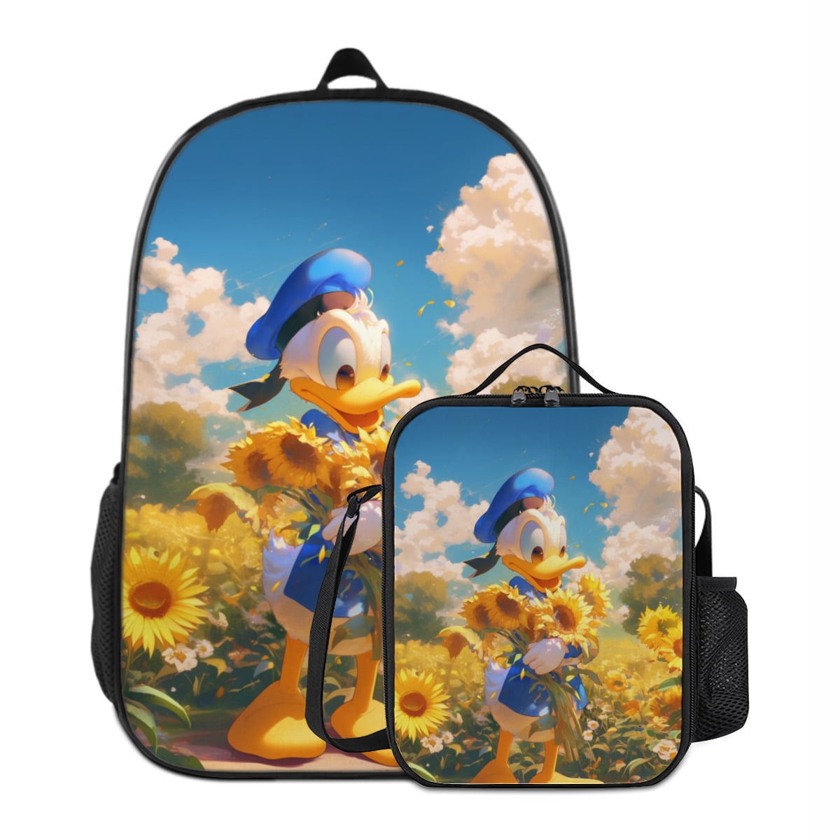 Kawaii Backpack Lunch Box Set School Bag Set cartoon backpack hand ...
