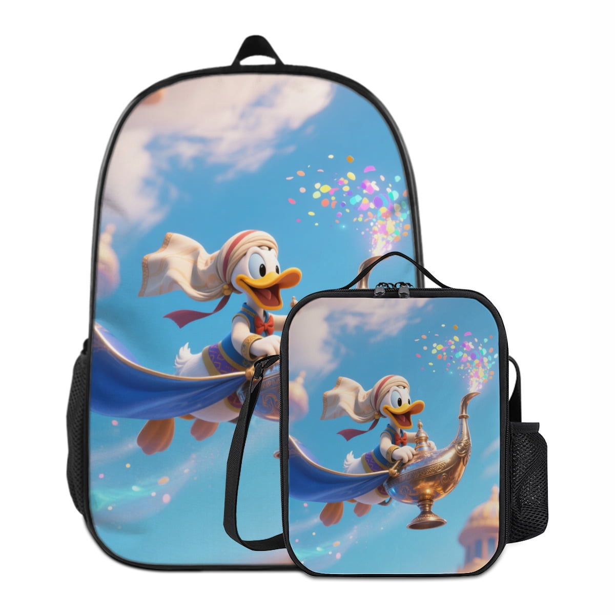 Kawaii Backpack Lunch Box Set School Bag Set cartoon backpack hand ...
