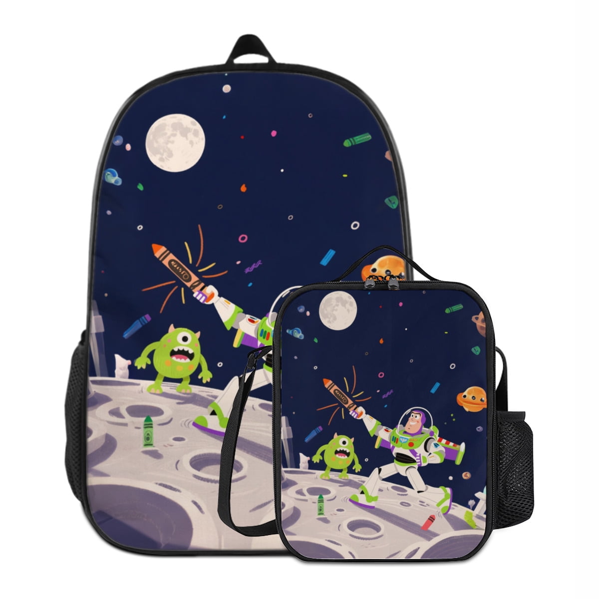 Kawaii Backpack Lunch Box Set School Bag Set cartoon backpack hand ...