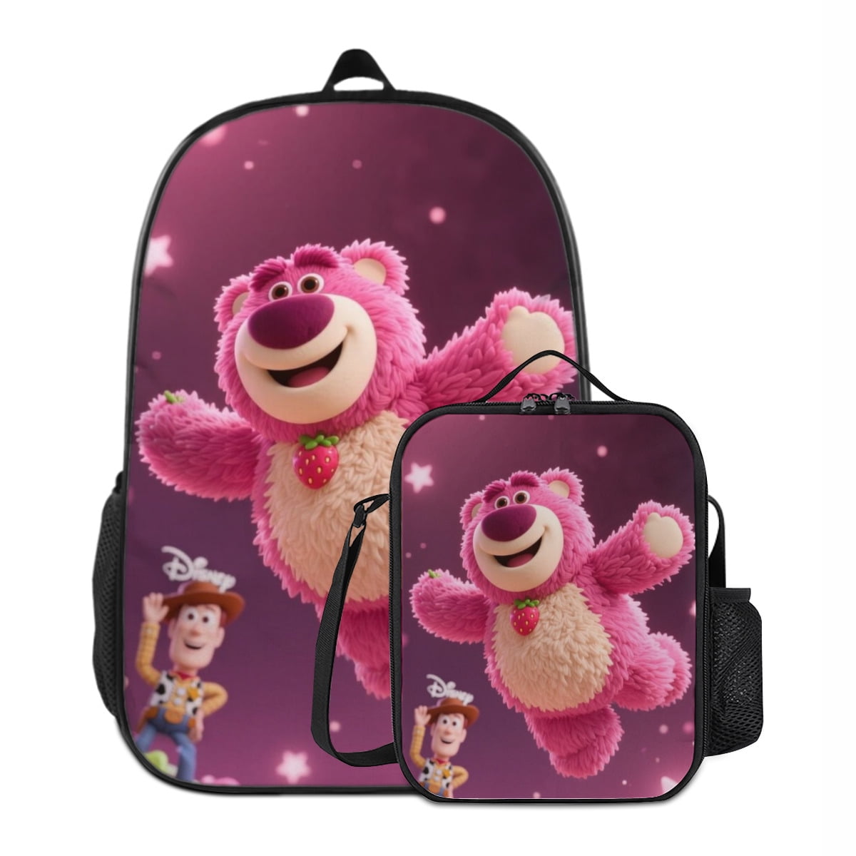 Kawaii Backpack Lunch Box Set School Bag Set cartoon backpack hand ...