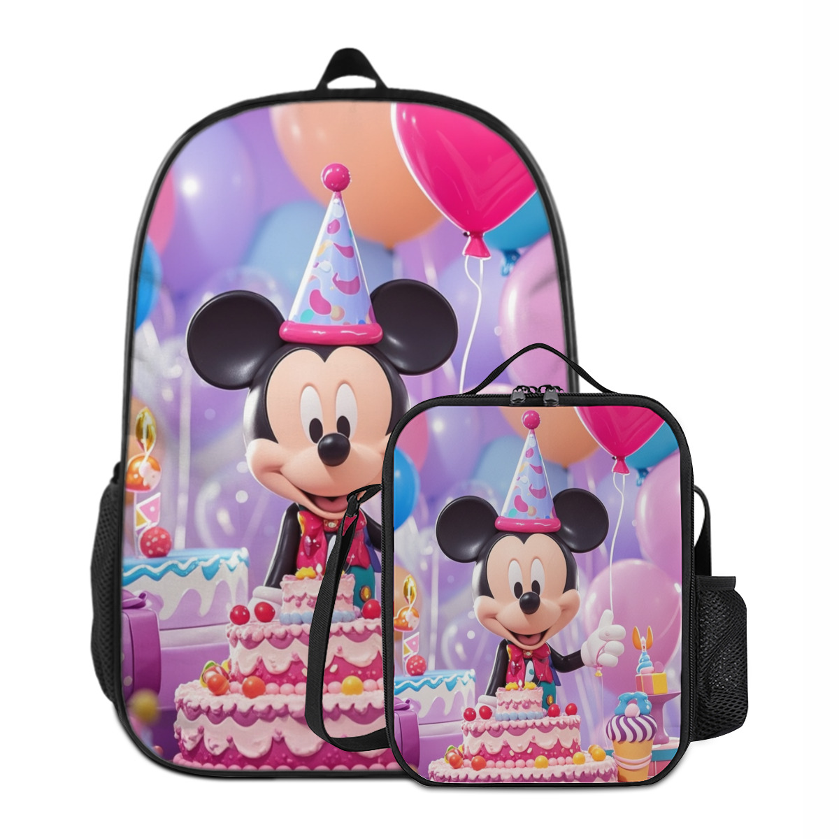 Kawaii Backpack Lunch Box Set School Bag Set cartoon backpack hand ...
