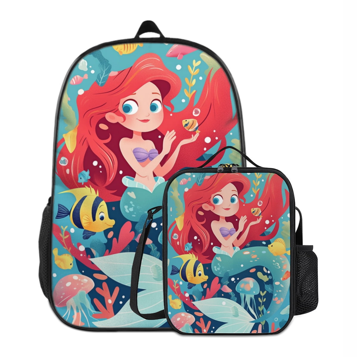 Kawaii Backpack Lunch Box Set School Bag Set cartoon backpack hand ...