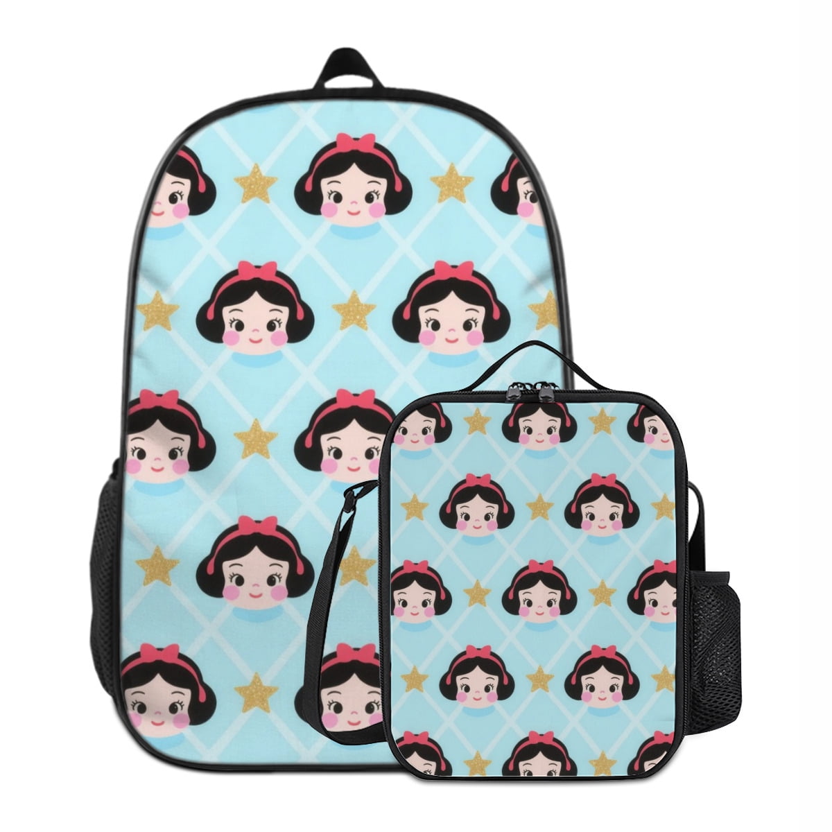 Kawaii Backpack Lunch Box Set School Bag Set cartoon backpack hand ...
