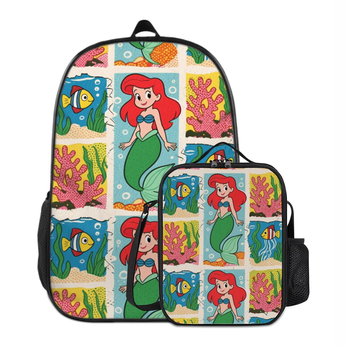 Kawaii Backpack Lunch Box Set School Bag Set cartoon backpack hand ...