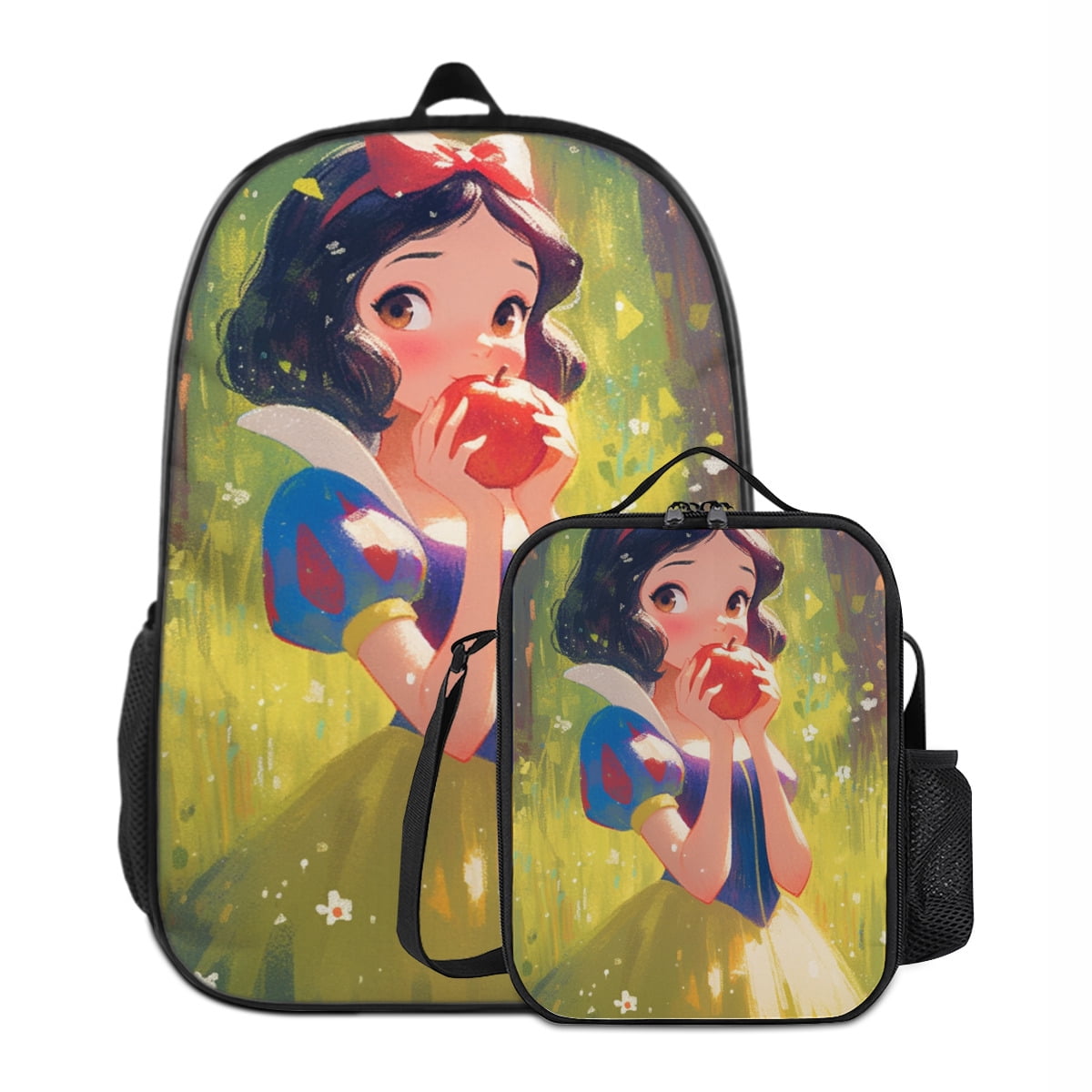 Kawaii Backpack Lunch Box Set School Bag Set cartoon backpack hand ...