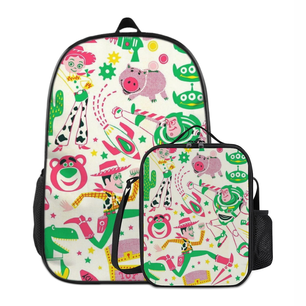 Kawaii Backpack Lunch Box Set School Bag Set cartoon backpack hand ...
