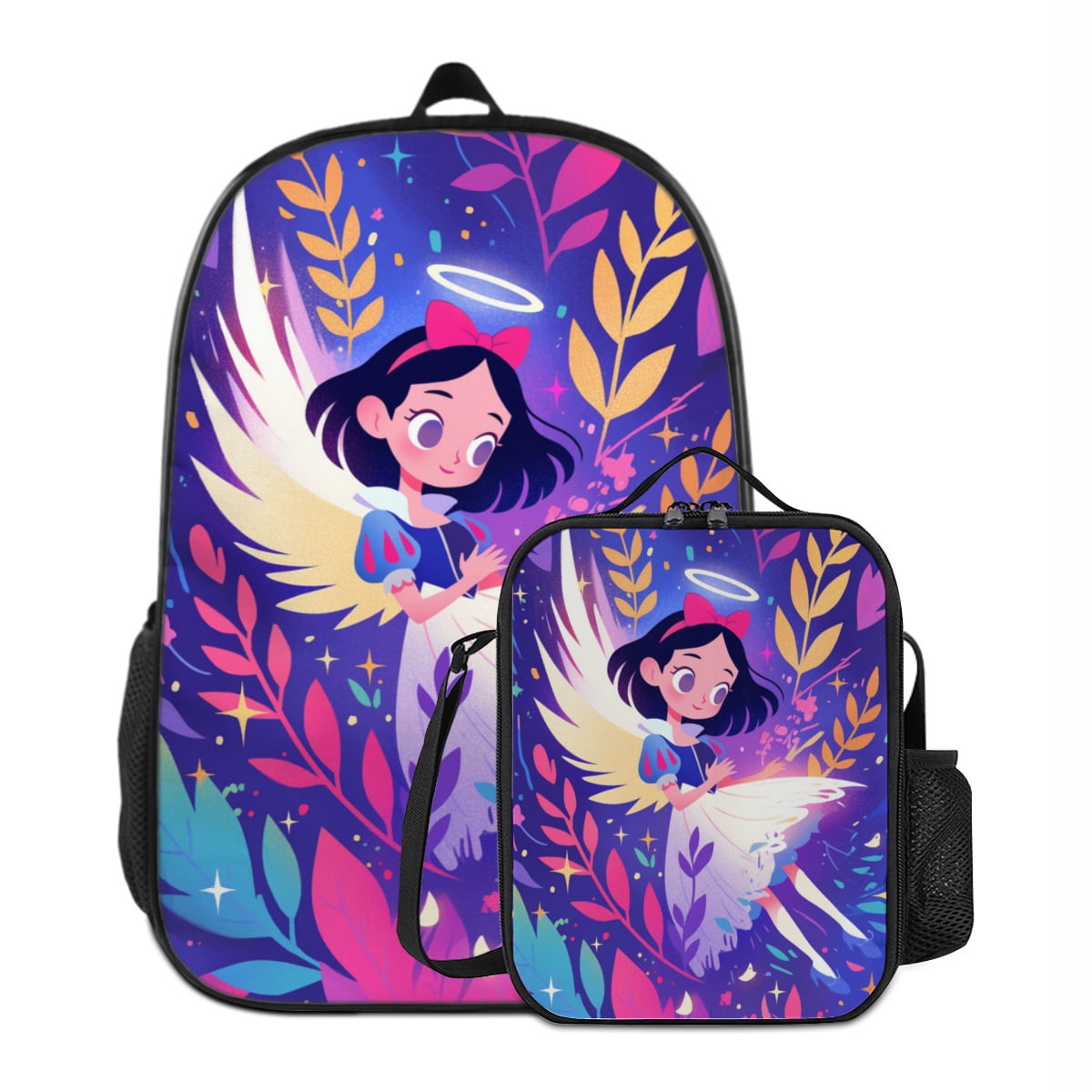 Kawaii Backpack Lunch Box Set School Bag Set cartoon backpack hand ...