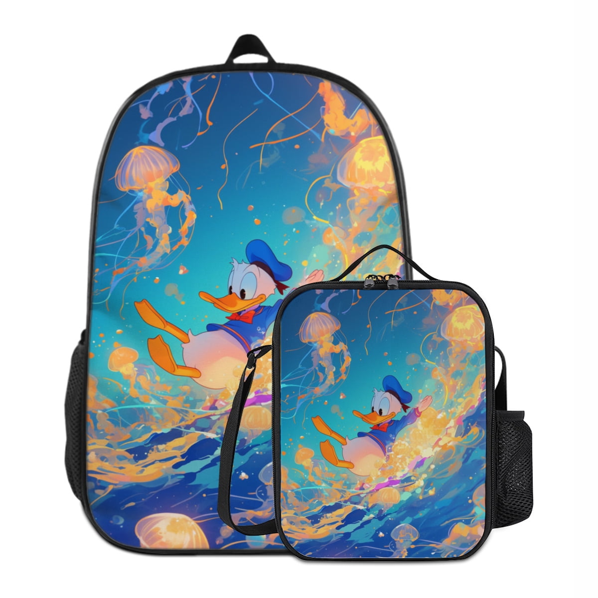 Kawaii Backpack Lunch Box Set School Bag Set cartoon backpack hand ...