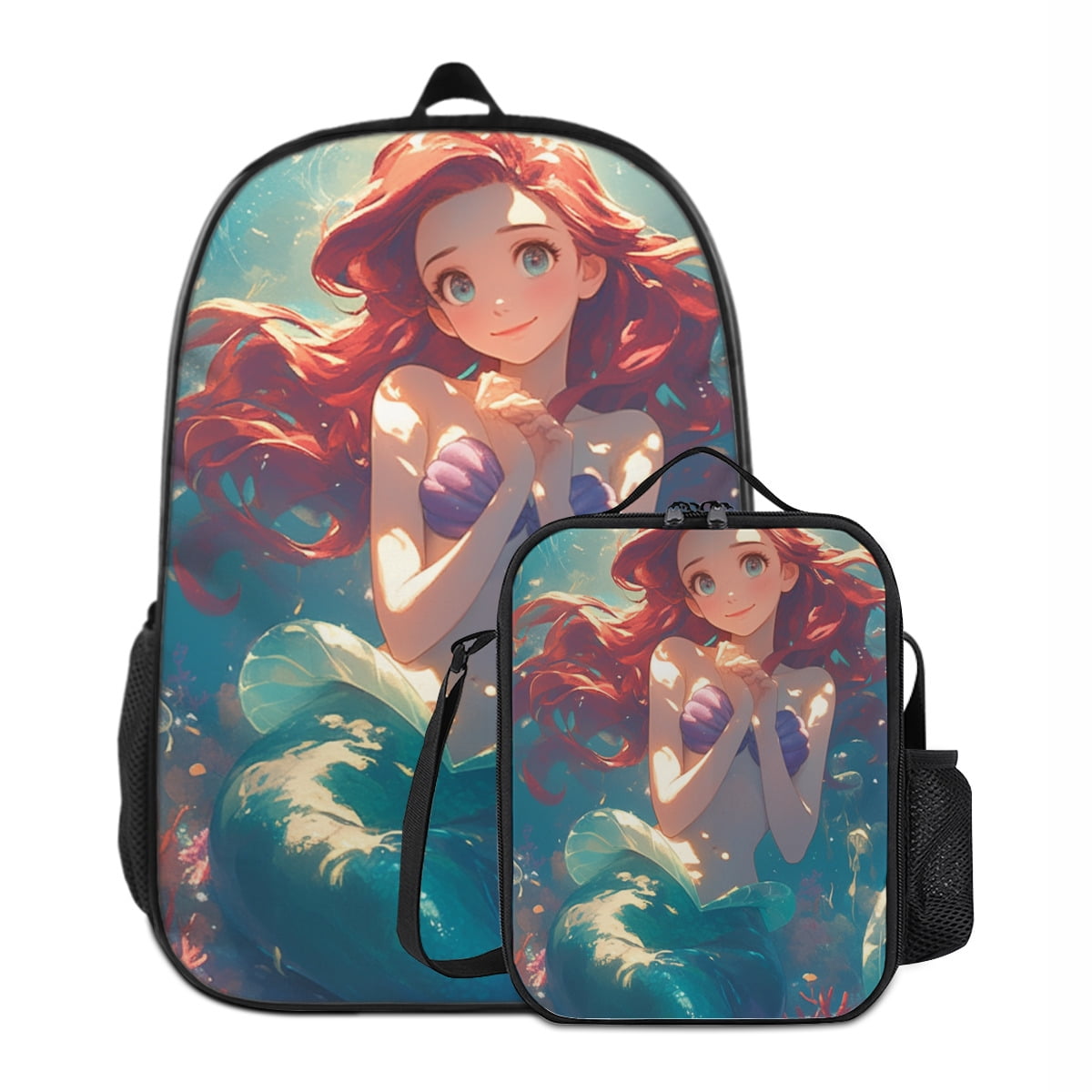 Kawaii Backpack Lunch Box Set School Bag Set cartoon backpack hand ...