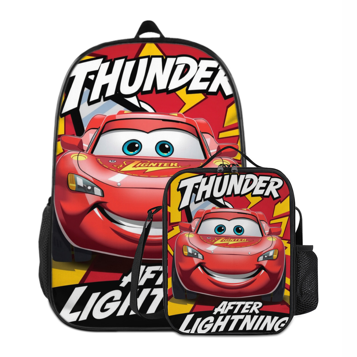 Kawaii Backpack Lunch Box Set School Bag Set cartoon backpack hand ...