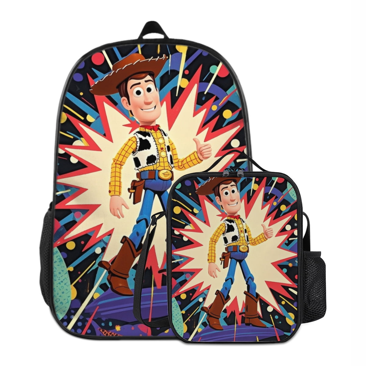 Kawaii Backpack Lunch Box Set School Bag Set cartoon backpack hand ...