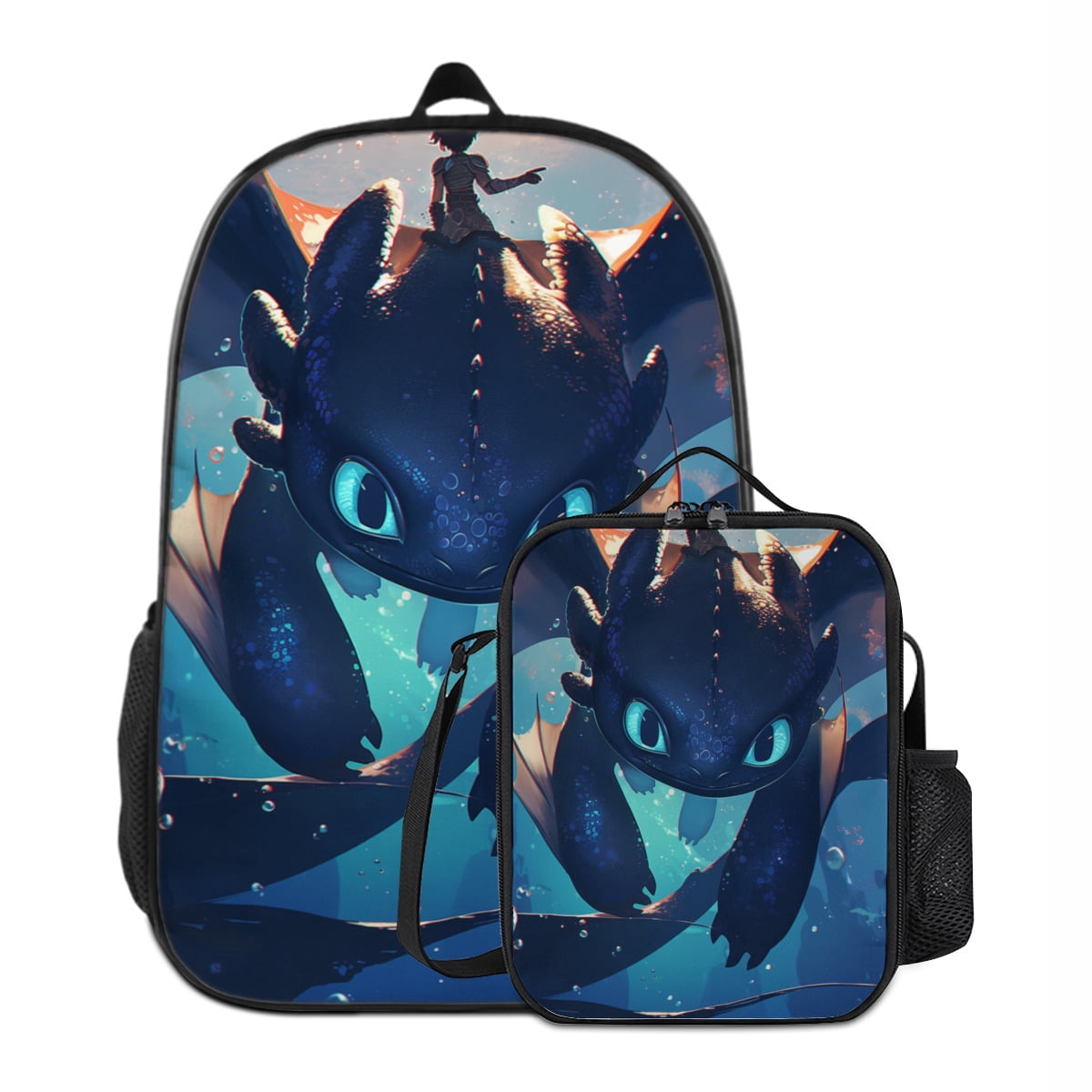 Kawaii Backpack Lunch Box Set School Bag Set cartoon backpack hand ...
