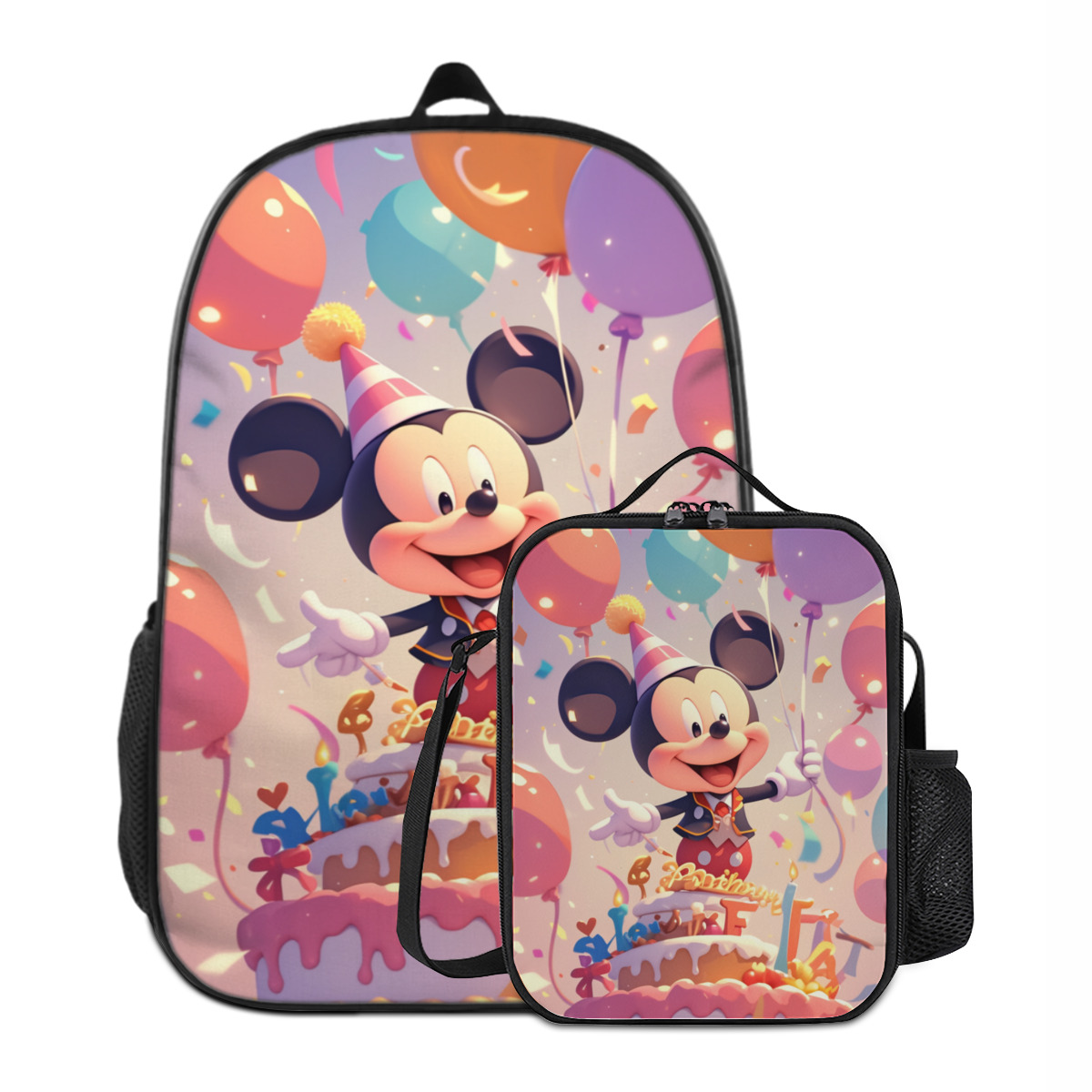 Kawaii Backpack Lunch Box Set School Bag Set cartoon backpack hand ...