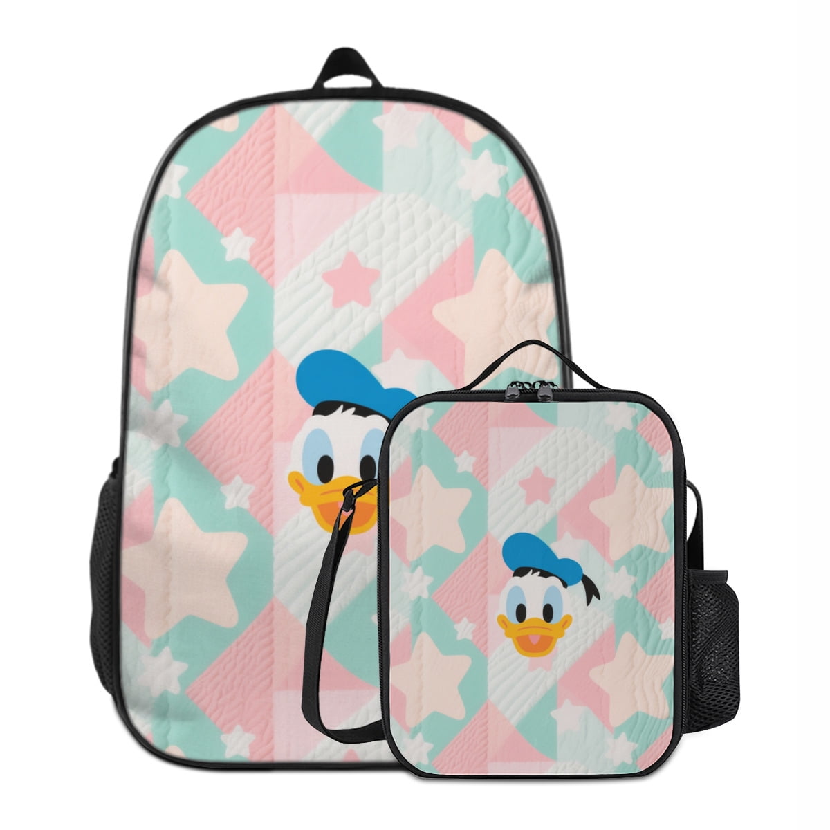 Kawaii Backpack Lunch Box Set School Bag Set cartoon backpack hand ...