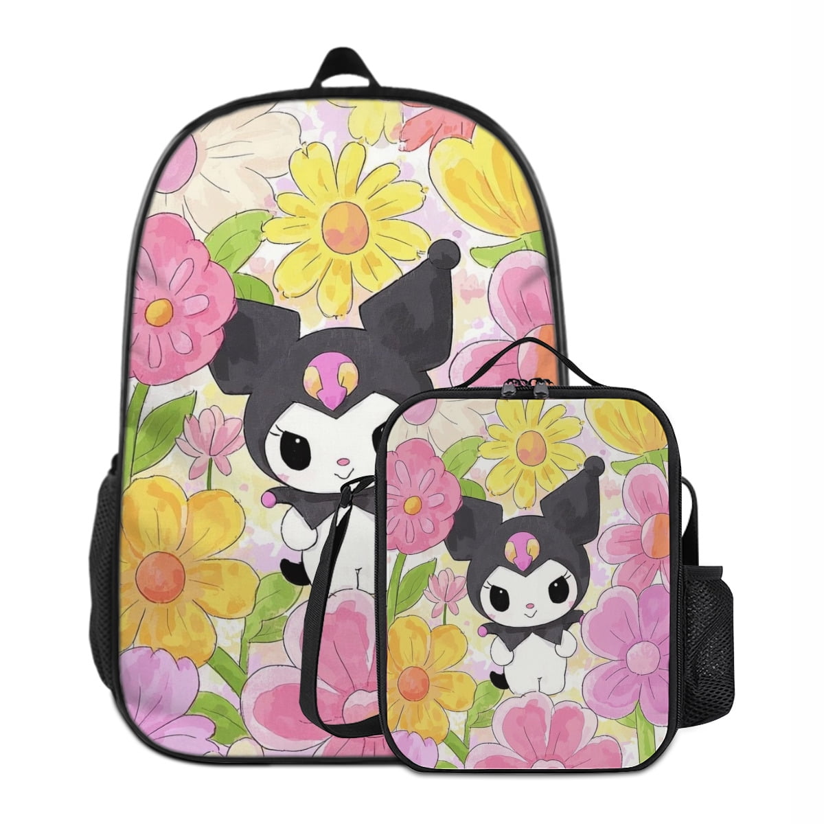 Kawaii Backpack Lunch Box Set School Bag Set cartoon backpack hand ...