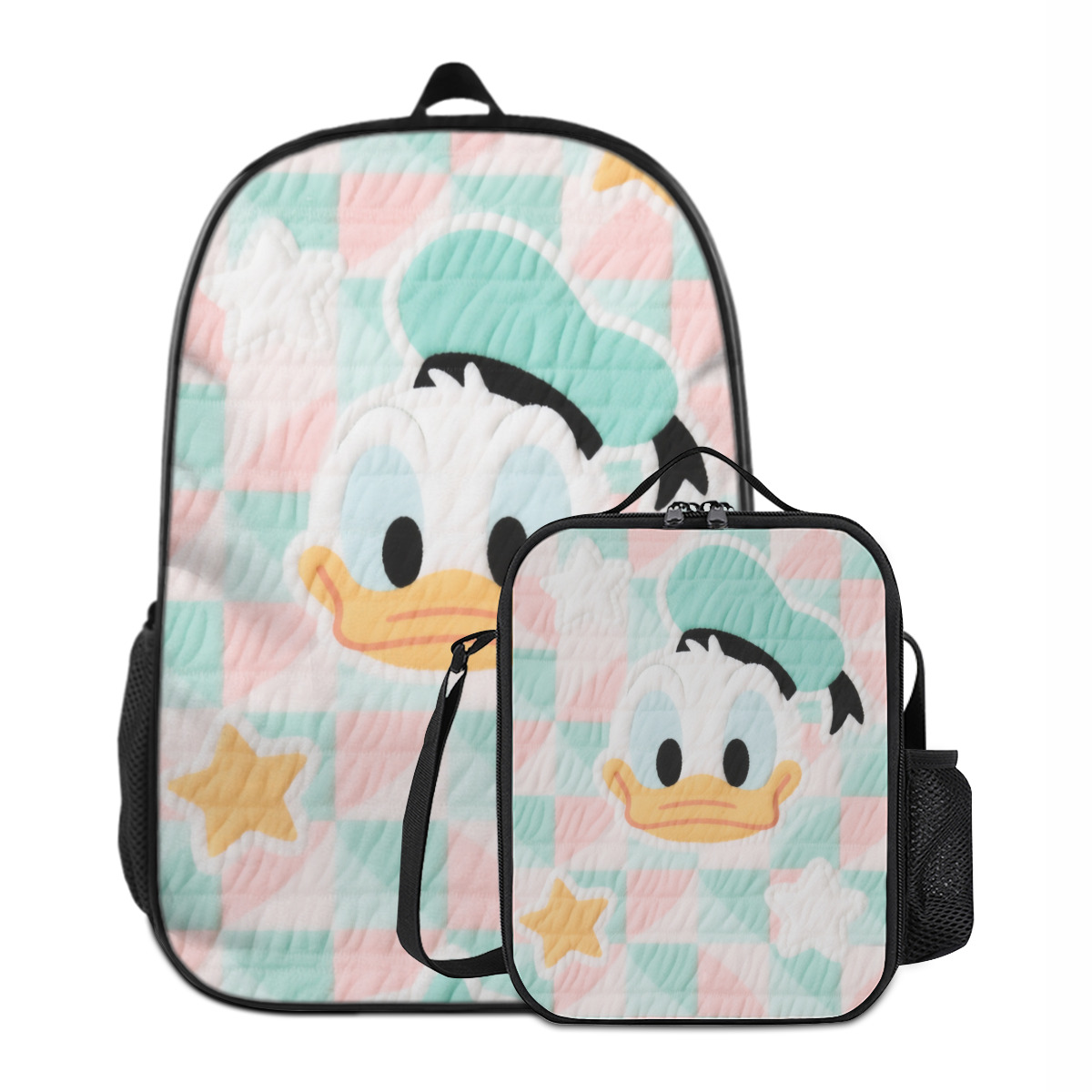 Kawaii Backpack Lunch Box Set School Bag Set cartoon backpack hand ...