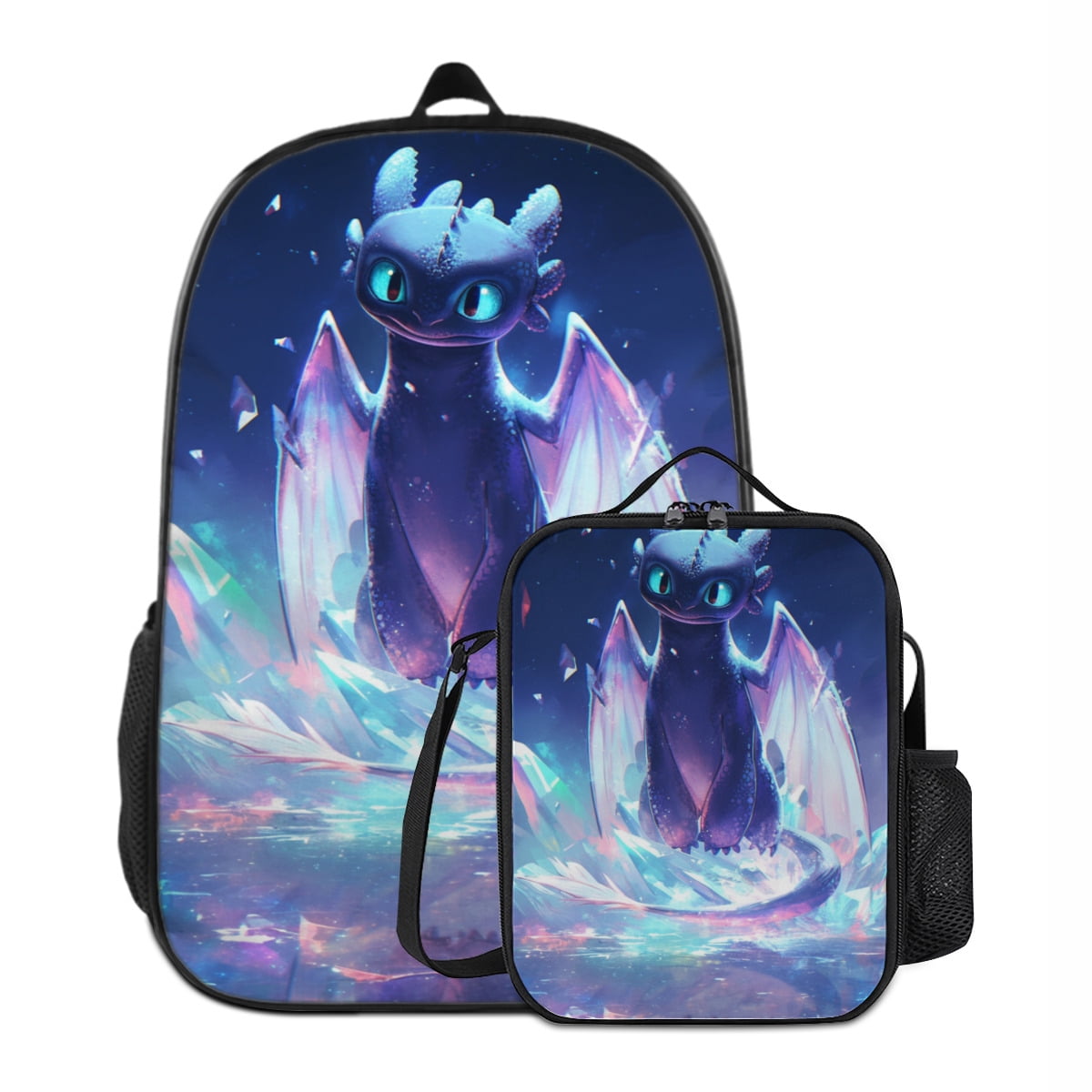 Kawaii Backpack Lunch Box Set School Bag Set cartoon backpack hand ...