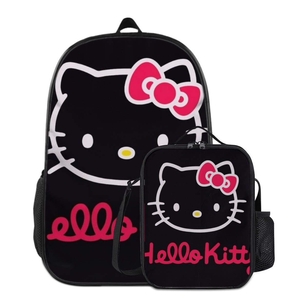 Kawaii Backpack Lunch Box Set School Bag Set cartoon backpack hand ...