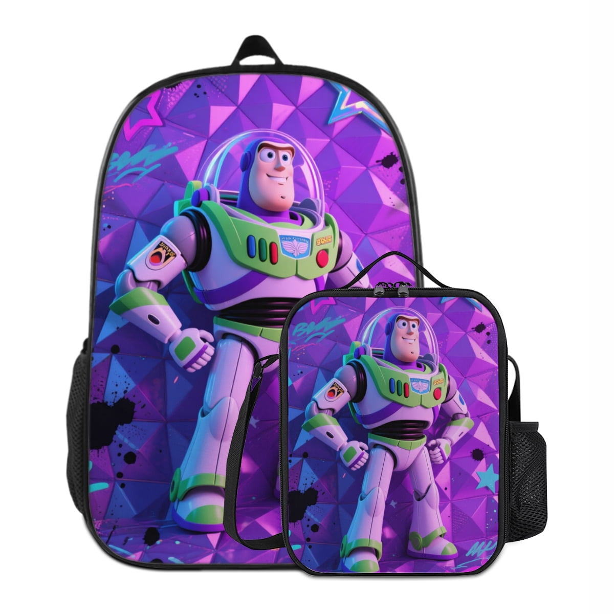 Kawaii Backpack Lunch Box Set School Bag Set cartoon backpack hand ...