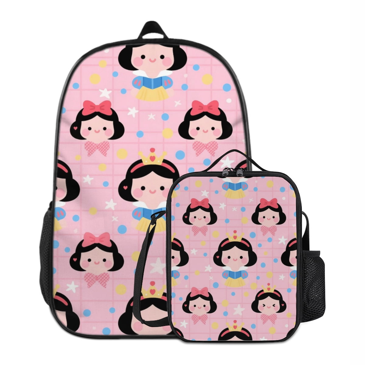 Kawaii Backpack Lunch Box Set School Bag Set cartoon backpack hand ...