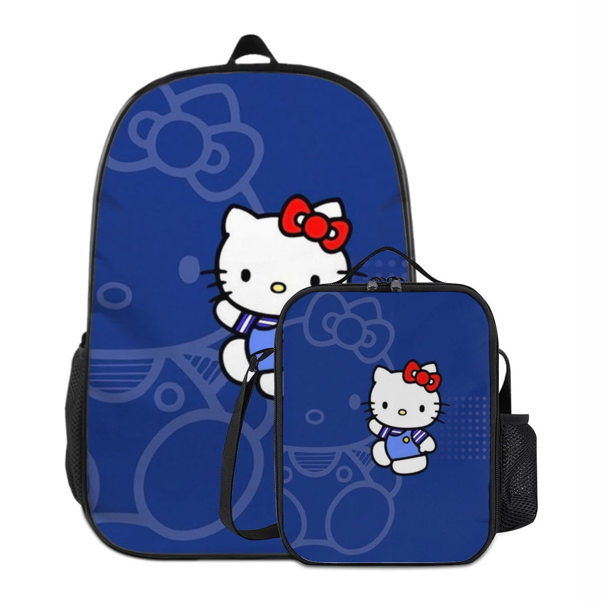 Kawaii Backpack Lunch Box Set School Bag Set cartoon backpack hand ...
