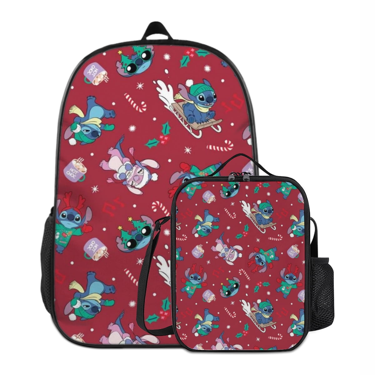 Kawaii Backpack Lunch Box Set School Bag Set cartoon backpack hand ...