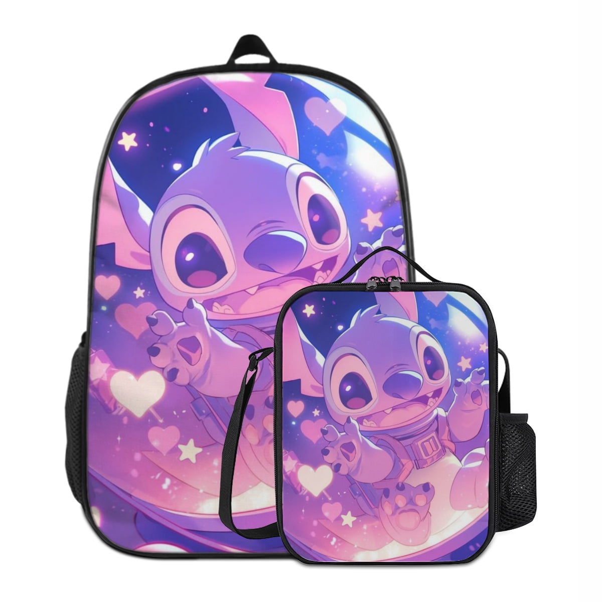Kawaii Backpack Lunch Box Set School Bag Set cartoon backpack hand ...