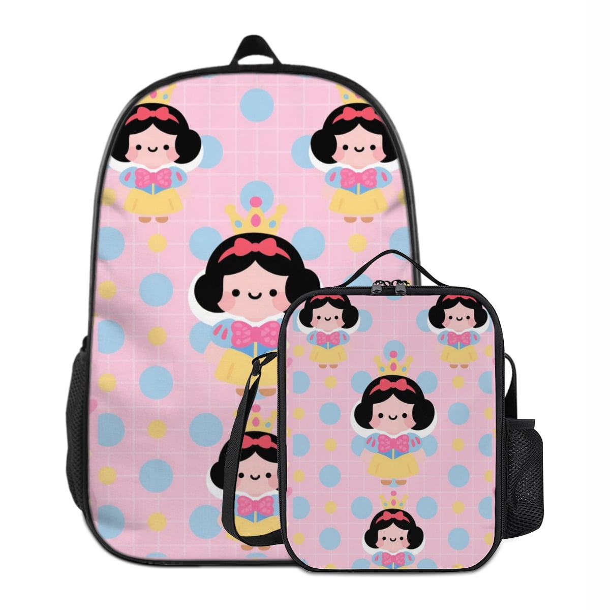 Kawaii Backpack Lunch Box Set School Bag Set cartoon backpack hand ...