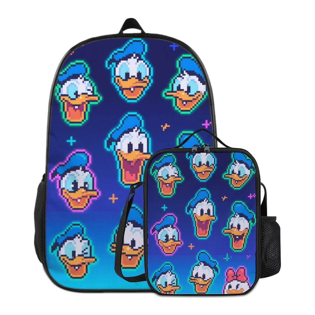 Kawaii Backpack Lunch Box Set School Bag Set cartoon backpack hand ...