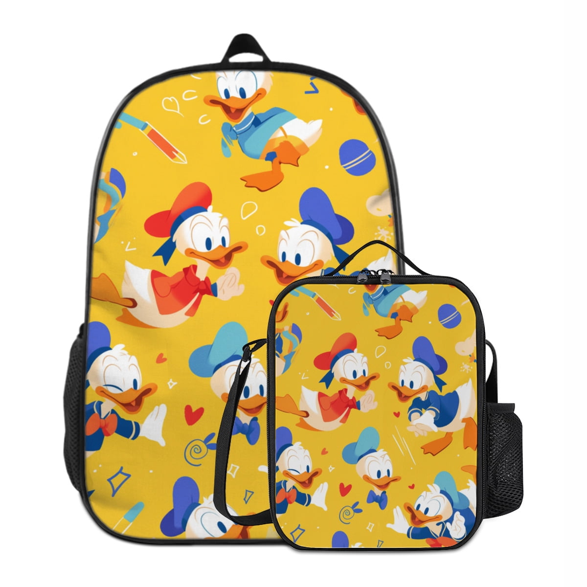 Kawaii Backpack Lunch Box Set School Bag Set cartoon backpack hand ...