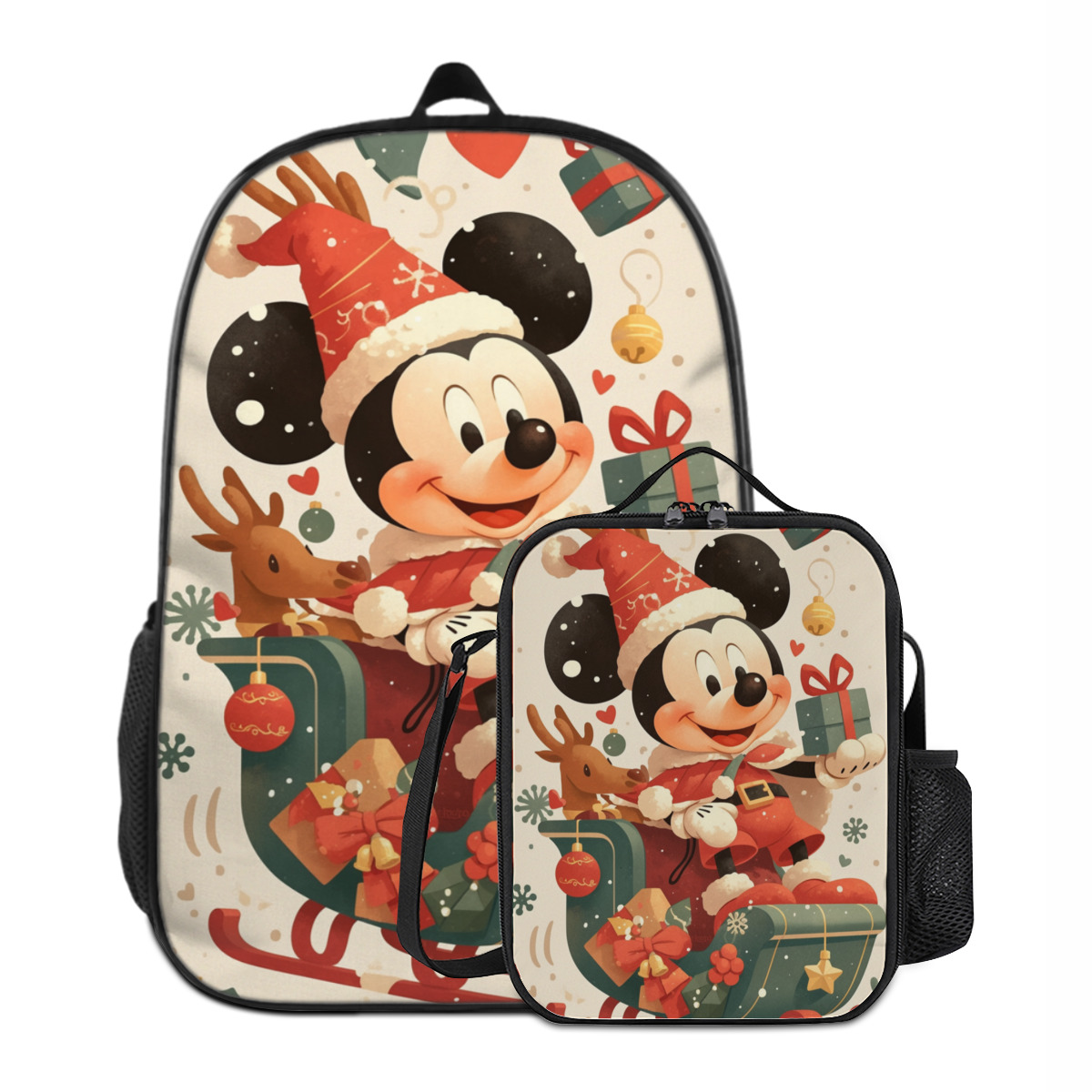 Kawaii Backpack Lunch Box Set School Bag Set cartoon backpack hand ...
