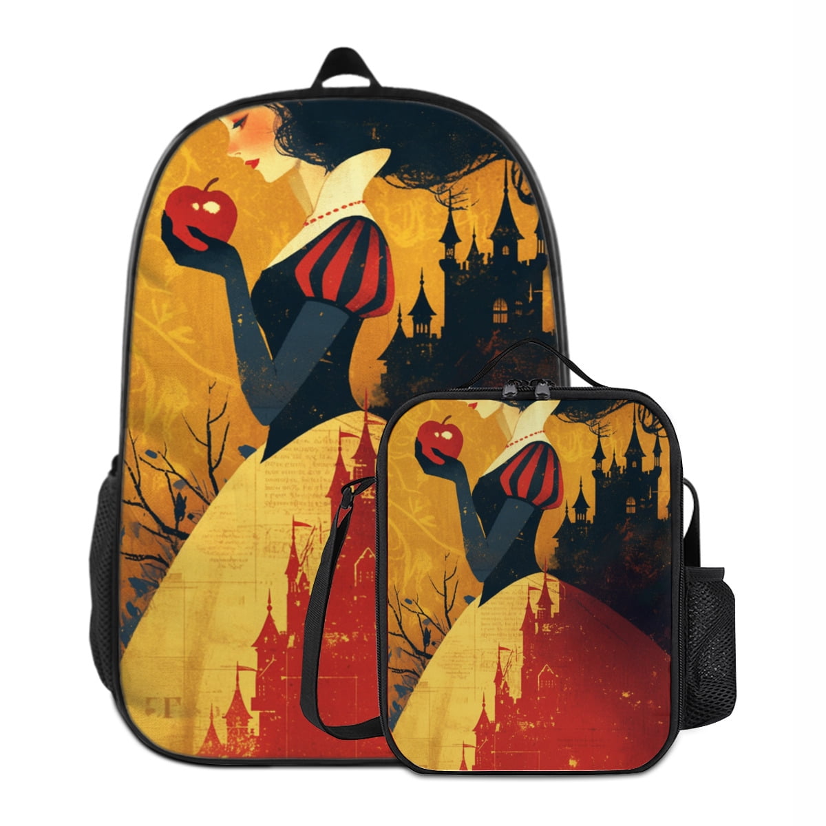 Kawaii Backpack Lunch Box Set School Bag Set cartoon backpack hand ...
