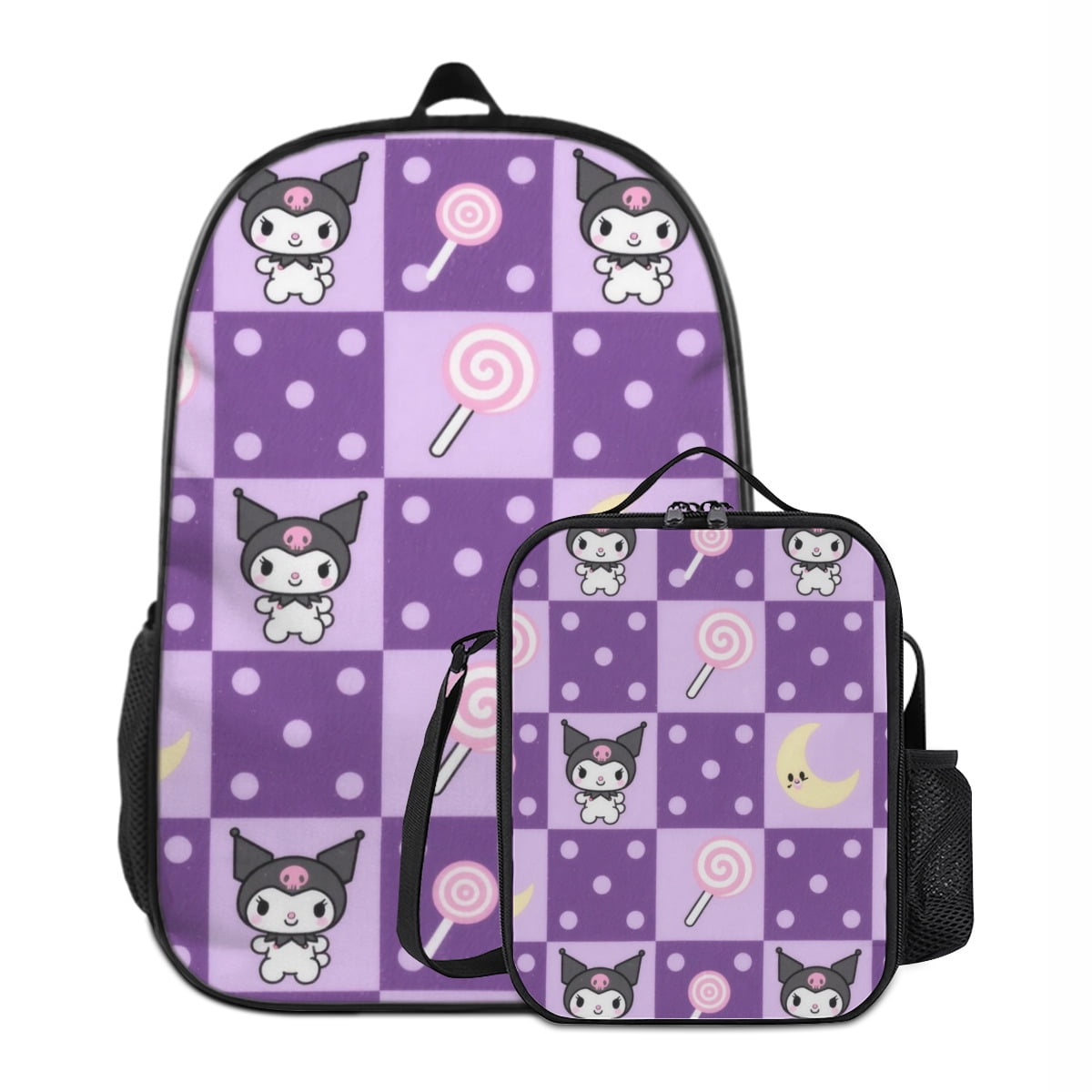 Kawaii Backpack Lunch Box Set School Bag Set cartoon backpack hand ...