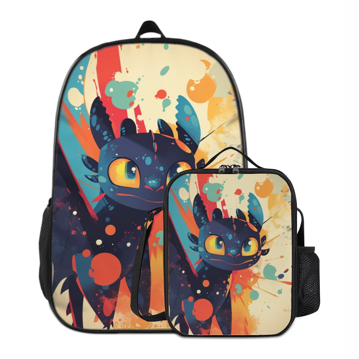 Kawaii Backpack Lunch Box Set School Bag Set cartoon backpack hand ...