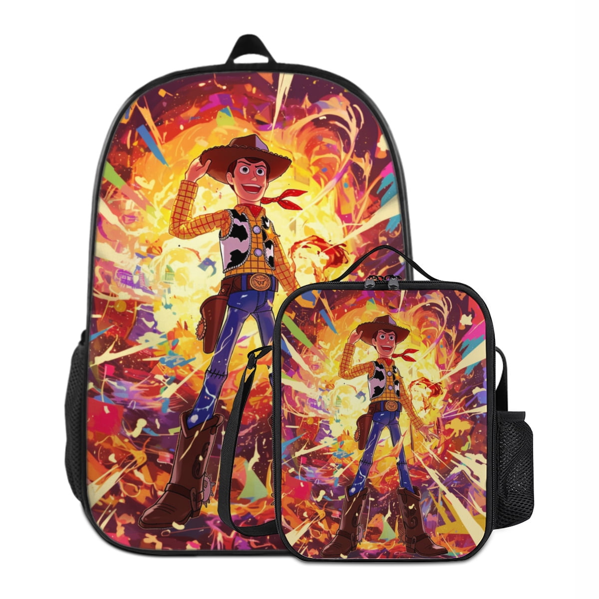 Kawaii Backpack Lunch Box Set School Bag Set cartoon backpack hand ...