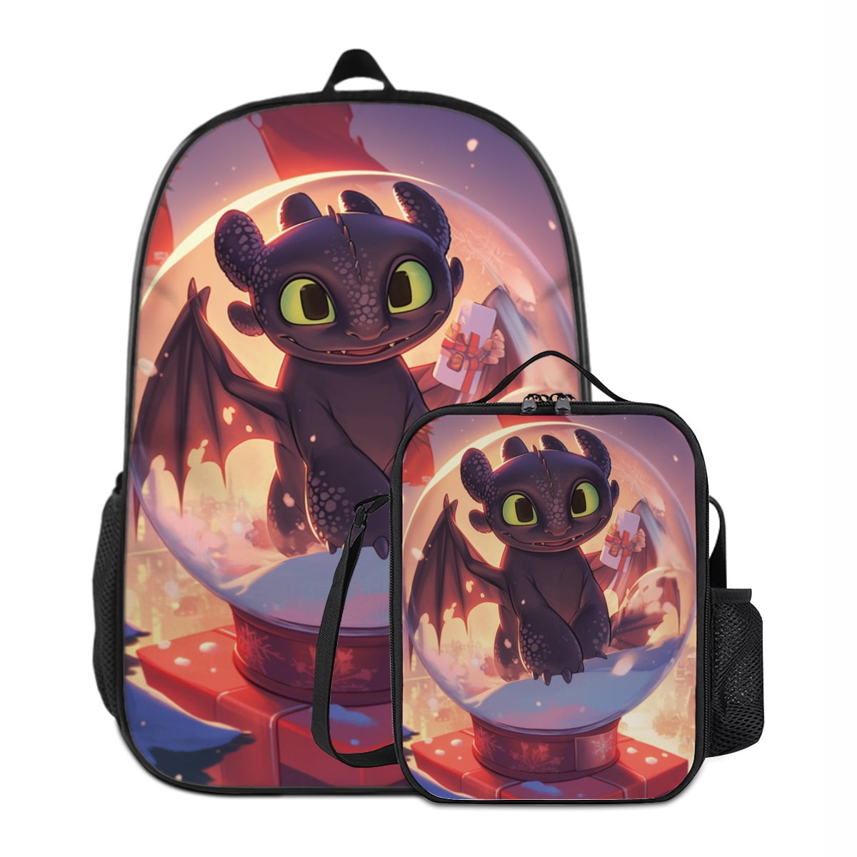 Kawaii Backpack Lunch Box Set School Bag Set cartoon backpack hand ...