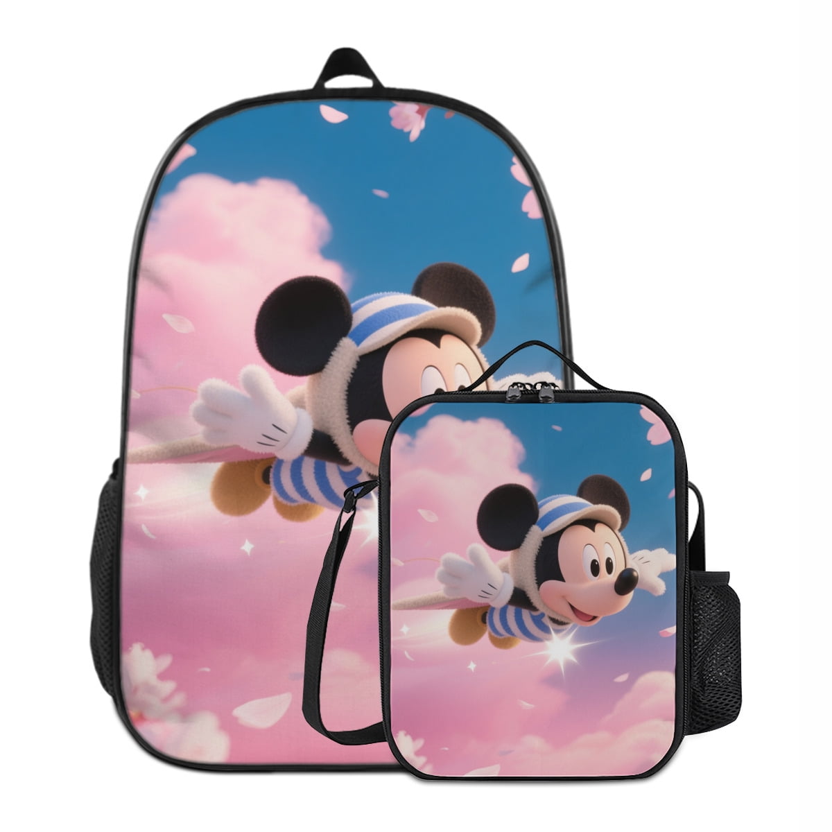 Kawaii Backpack Lunch Box Set School Bag Set cartoon backpack hand ...