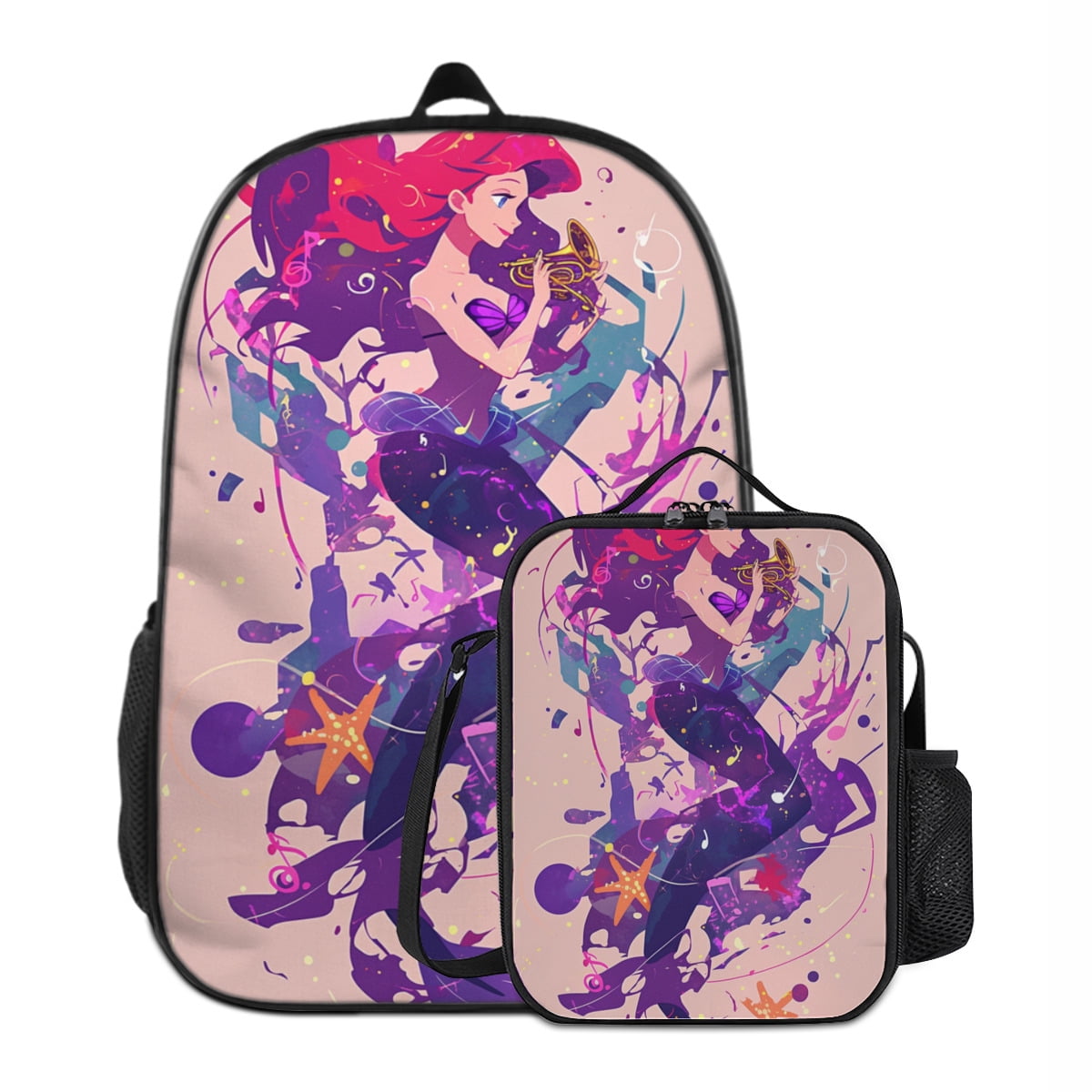 Kawaii Backpack Lunch Box Set School Bag Set cartoon backpack hand ...